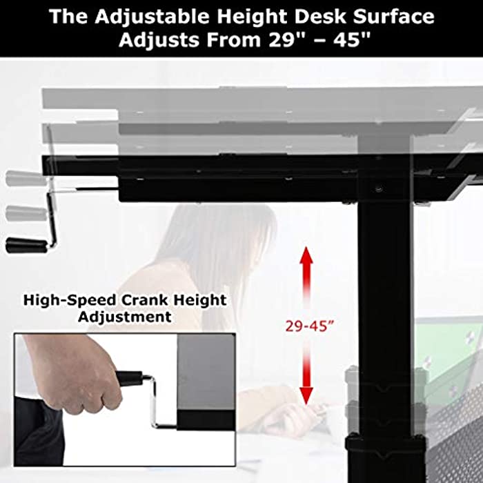 Standing Desk 48 inches Converter Computer Workstation Height ...