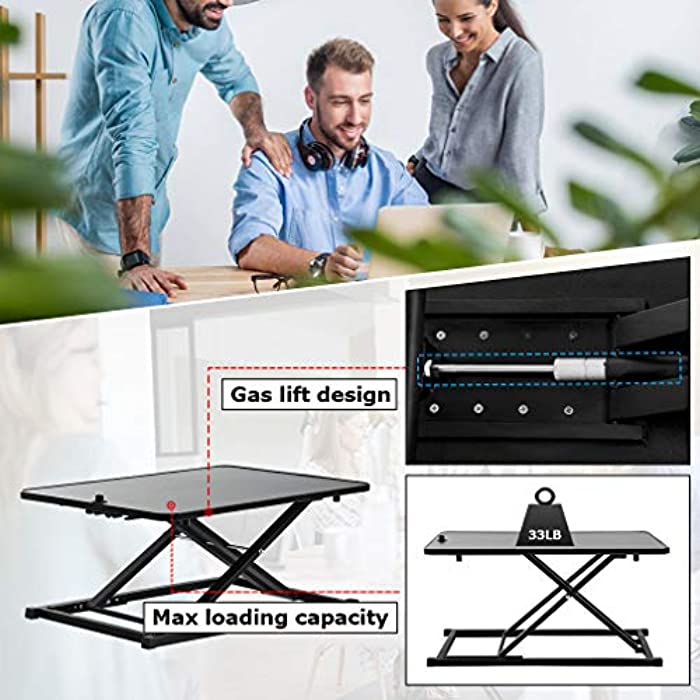 29 Inch Standing Desk Computer Workstation Stand Up Desks Height ...