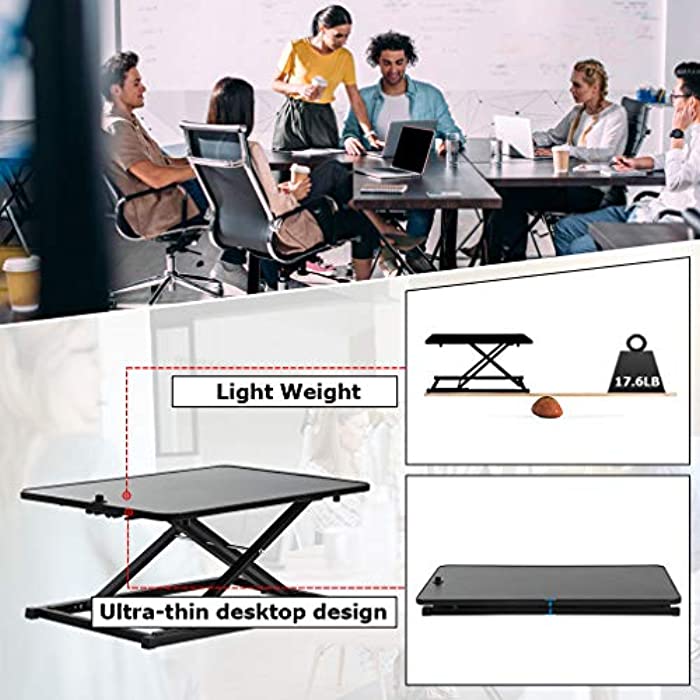 29 Inch Standing Desk Computer Workstation Stand Up Desks Height ...