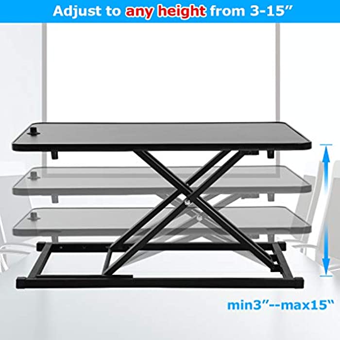 29 Inch Standing Desk Computer Workstation Stand Up Desks Height ...